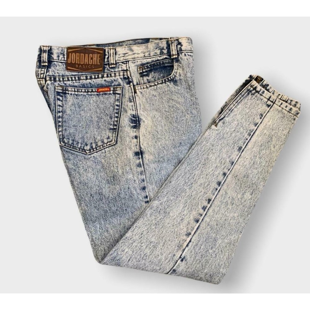 Vintage Jordache Jeans 8 Acid Wash 80s 90s Blue Denim… - Gem